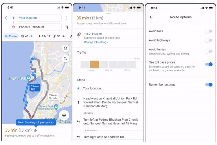 Bingung Tarif Tol Saat Melintas ? Kini Google Sediakan Fitur Estimasi ... Bingung Tarif Tol Saat Melintas ? Kini Google Sediakan Fitur Estimasi ...