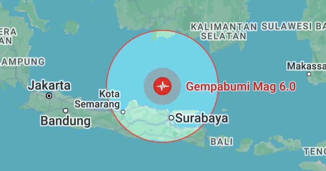 Gempa 6.0 SR Terasa di Pesisir Gresik Lamongan Hingga Tuban - Jatimpedia Gempa 6.0 SR Terasa di Pesisir Gresik Lamongan Hingga Tuban - Jatimpedia